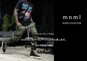 mnml 国内再入荷決定 & ご予約受付開始のお知らせ 第2段 | HardiVague information
